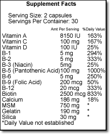 Hairfinity Review: Ingredients and daily value in Hairfinity vitamins