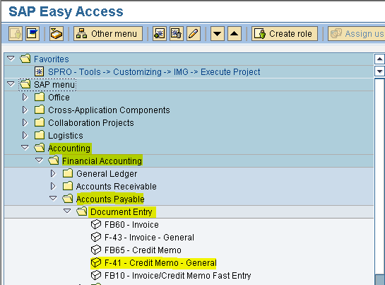 SAP - FICO MODULE LEARNING: Credit Memo Postings
