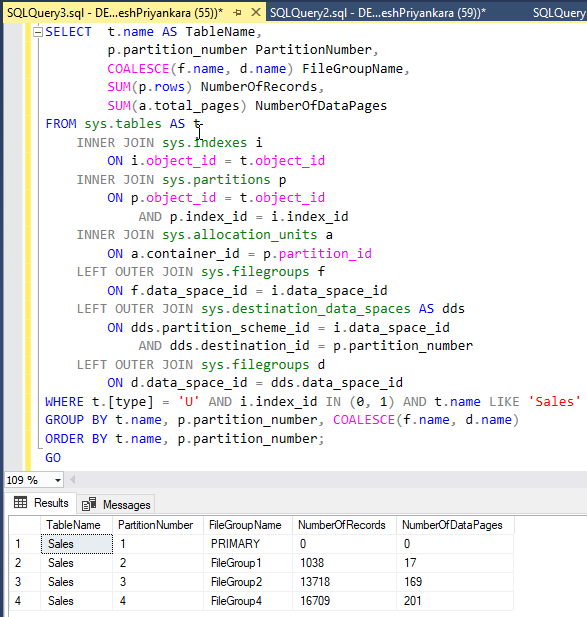 Dinesh's Blog :::: Being Compiled ::::: SQL Server - Merging Partitions ...
