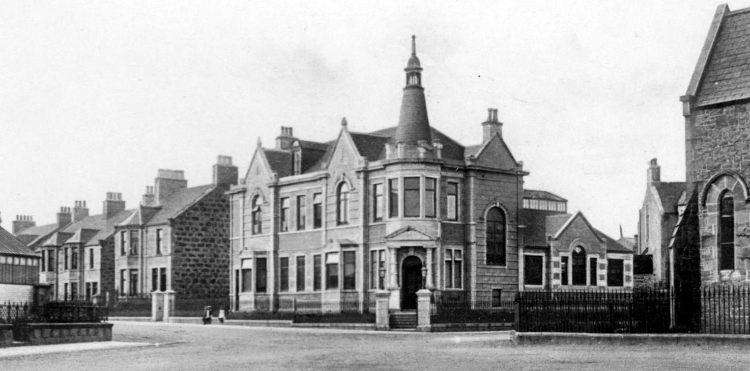 Tour Scotland: Old Photograph Public Library Fraserburgh Scotland