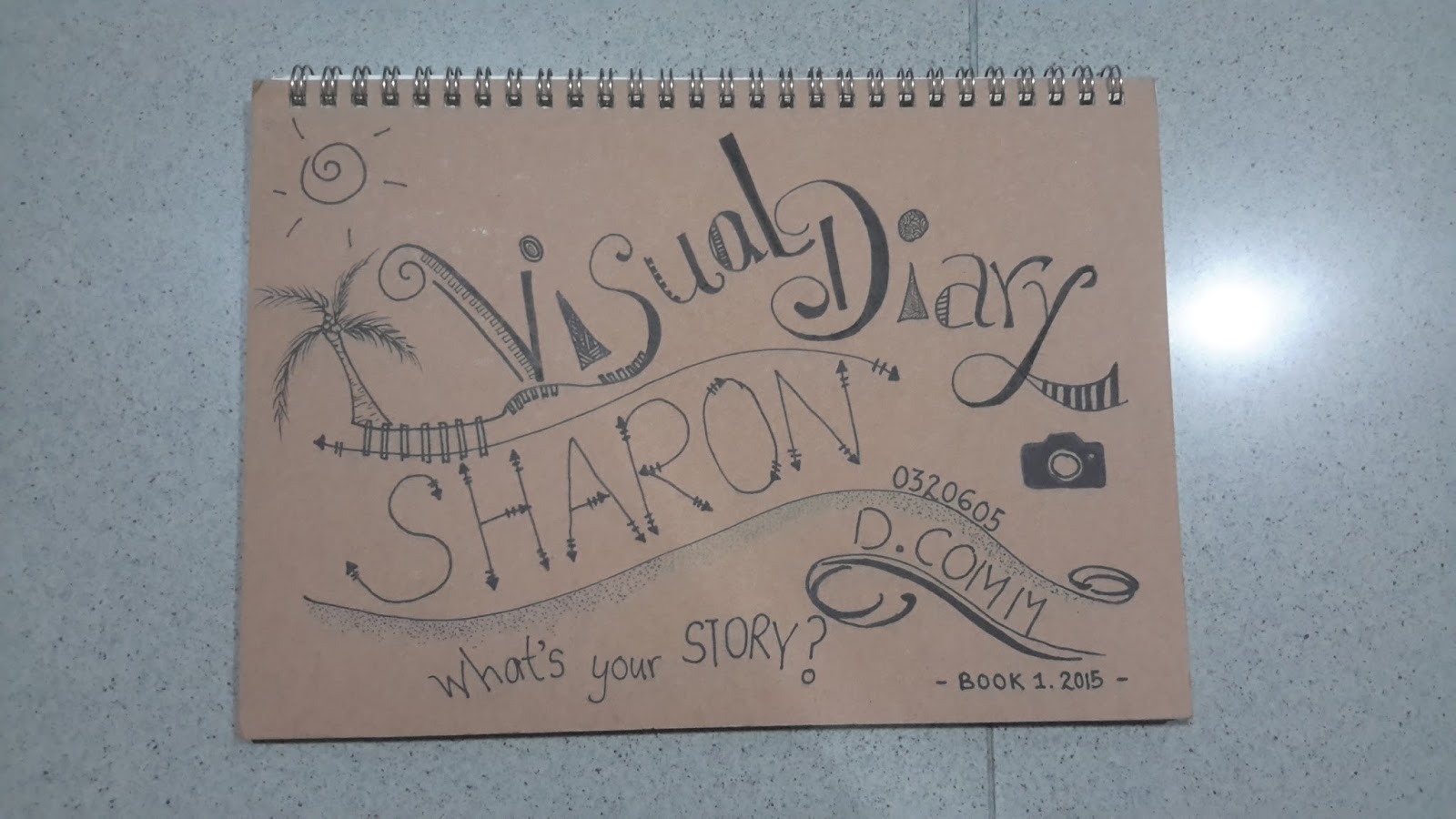 Bachelor in Interior Architecture: WEEK 1 - COVER PAGE OF VISUAL DIARY