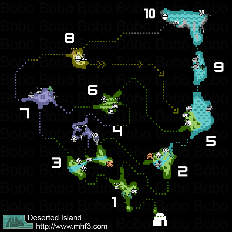 Monster hunter 3 para psp: Mapas monster hunter 3