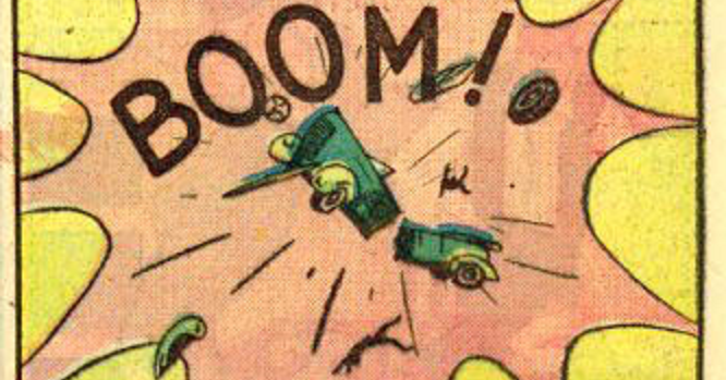 Boom with car exlpoding