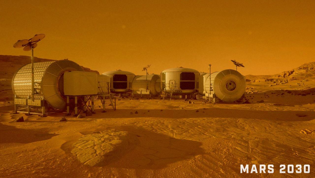 HD images from Mars 2030 VR experience | human Mars