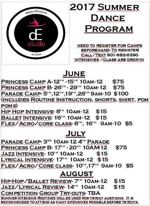 DancElation: 2017 Summer Dance Program