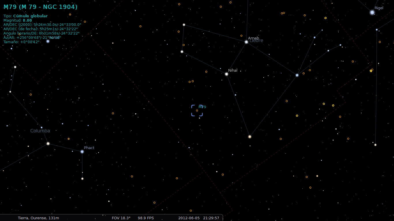 EL MIRON DEL CIELO: CATALOGO MESSIER, M 79