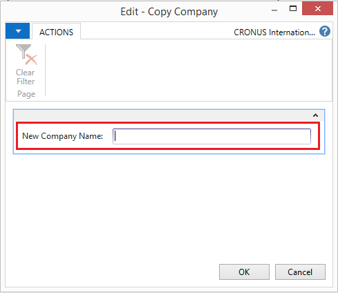 Copy Company function in Dynamics NAV 2013 R2 onwards. - TharangaC
