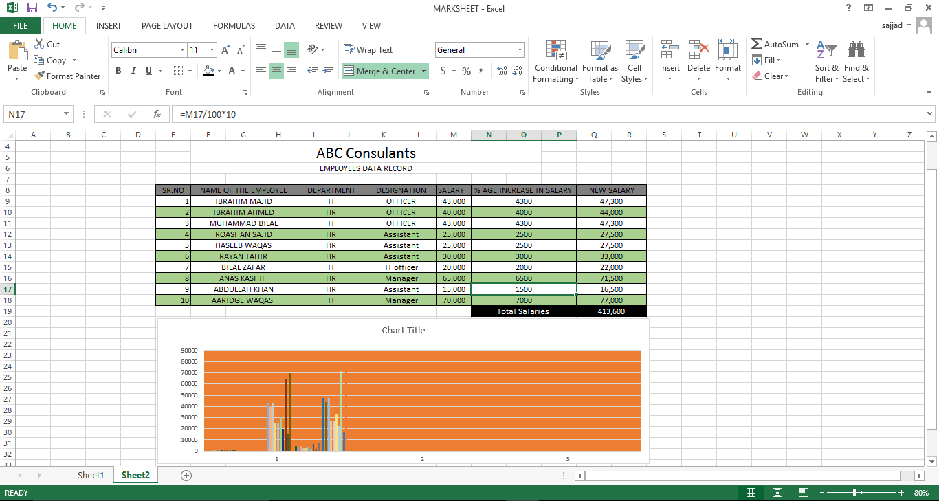 ICT Corner by BTSC: MS Excel - Grade 6 Projects