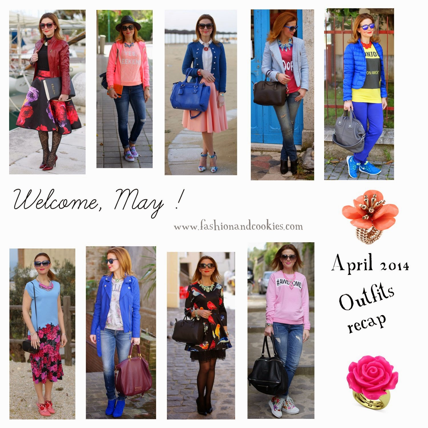 Welcome, May ! April 2014 outfits recap | Fashion and Cookies - fashion ...