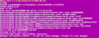 VMware ESXi: PSOD (Purple Screen of Death)