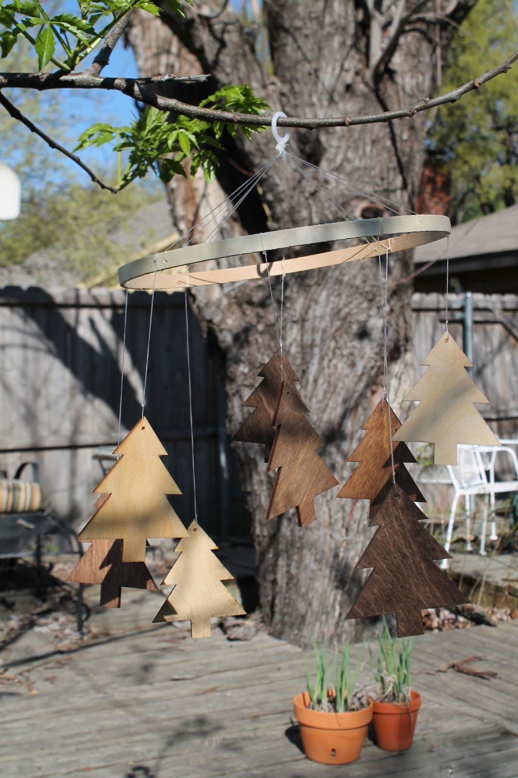 Christy Robbins: Rustic Pine Tree Mobile