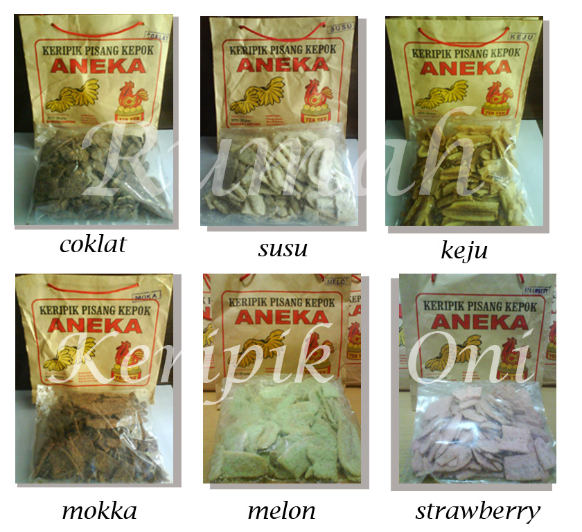 Rumah Keripik Oni: Keripik Pisang Aneka 8 Rasa