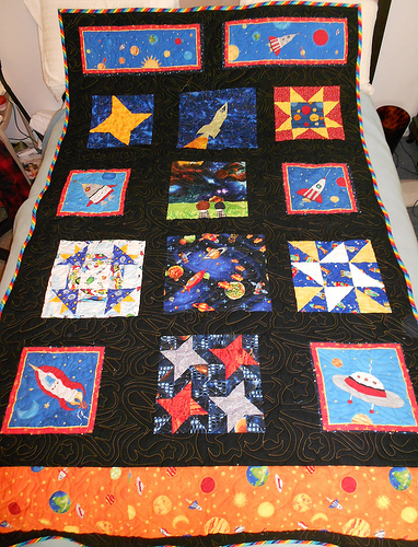 Handicrafty Sisters: Outer Space Quilt