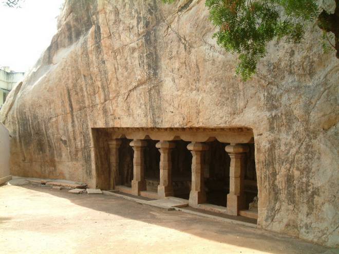 Tamilnadu Tourism: Pallava Cave Temples, Rockfort – Lower Cave Temple