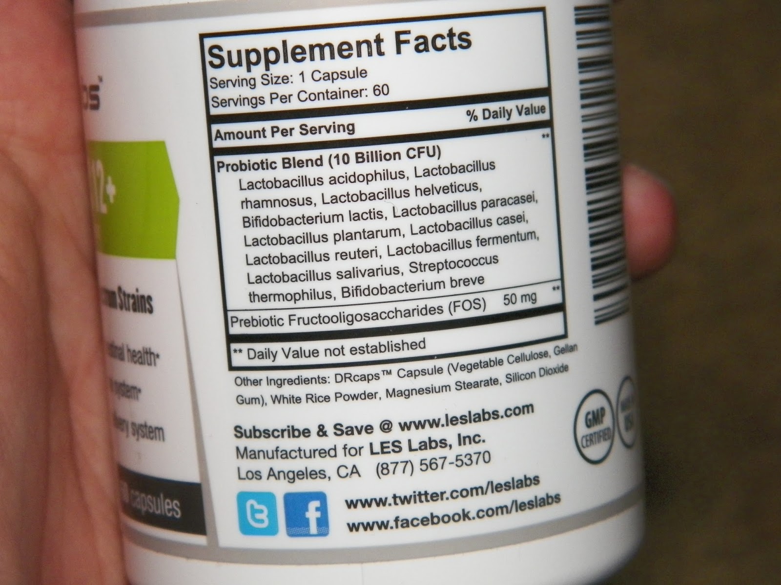 mygreatfinds: LES Labs Probiotic 12+ Broad Spectrum Review