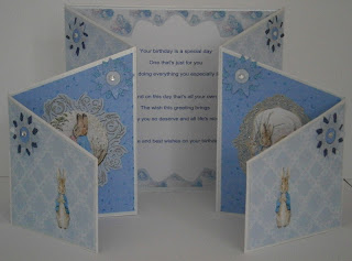 Hooked on Krafts: Tutorial Double Tri Fold Card