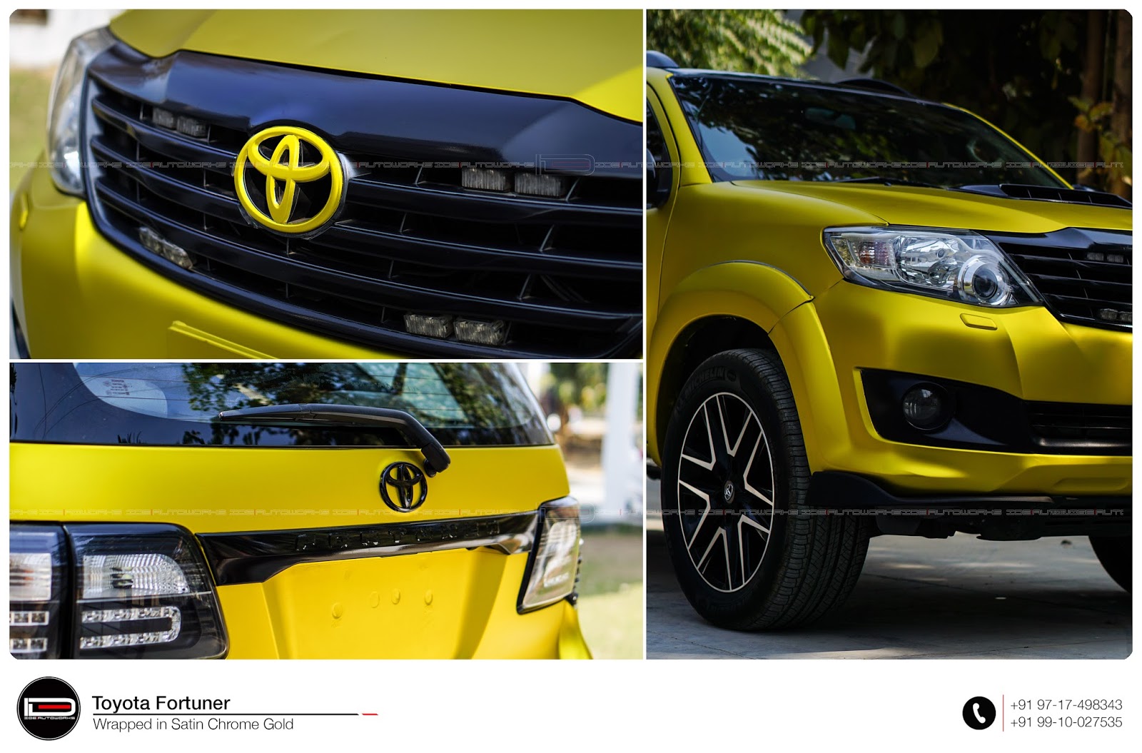 Toyota FORTUNER: Satin GOLD Chrome | IDE Autoworks