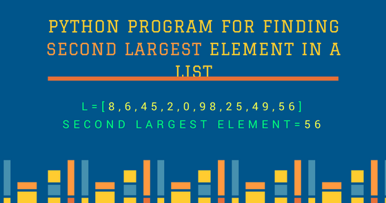 finding-the-second-largest-element-from-a-list-in-python