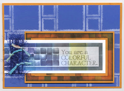 Lift Bridge Cards and Crafts: How to make a stamped grid background