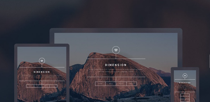 Dimension HTML5 Responsive Website Template - Template Forest