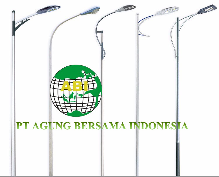 Tiang Lampu Pju bulat-Tiang Pju Standar - Ready Stok Tiang Lampu Taman ...