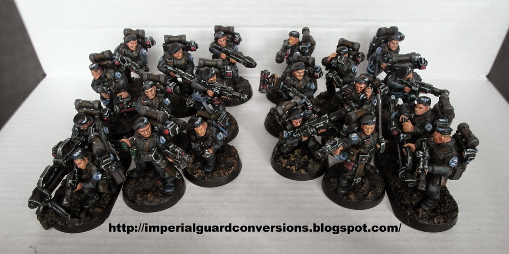 Imperial Guard Hobby: Beret Stormtroopers conversion 6: Sergeant and ...