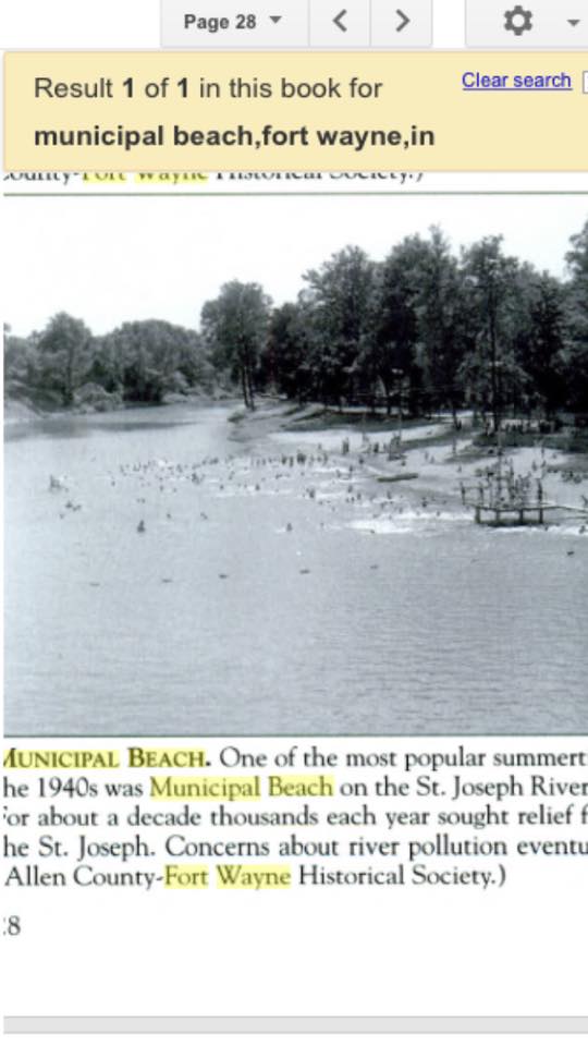 Towns and Nature: Fort Wayne, IN: Municipal Beach