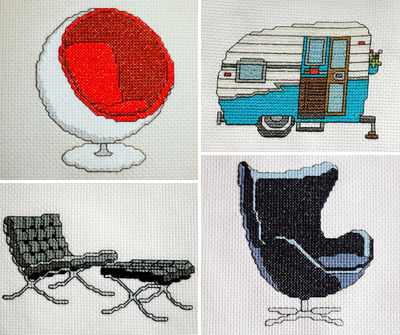 Modern cross stitch patterns | Design Inspiration