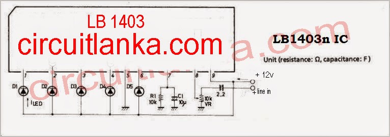 ELECTRONIC.LK: LB1403N LED Dispaly sound Level Light Circuit