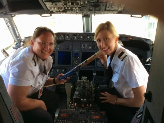 Women Pilots' Relay of Flight: The Baton arrives in WA and is treated ...