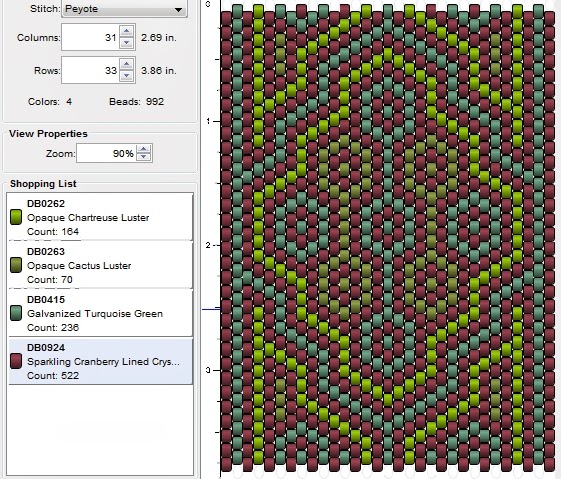 Imaginesque: Beading: Peyote Stitch Pattern 14