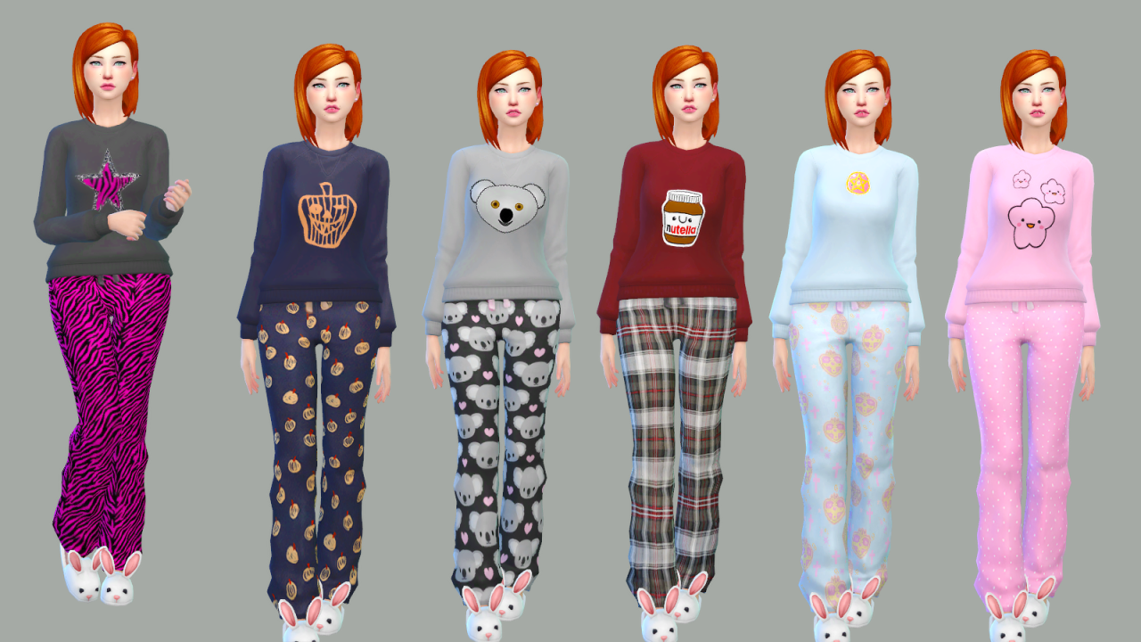 Sims 4 CC's - The Best: Sleepwear Set by Mysimlifefou