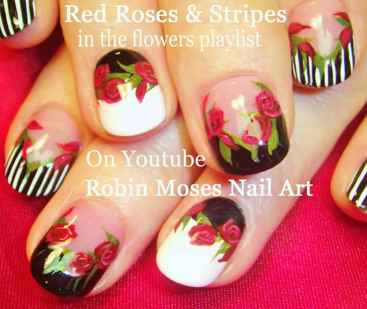 Nail Art by Robin Moses: "red nails" "red nail art" "red nail design ...
