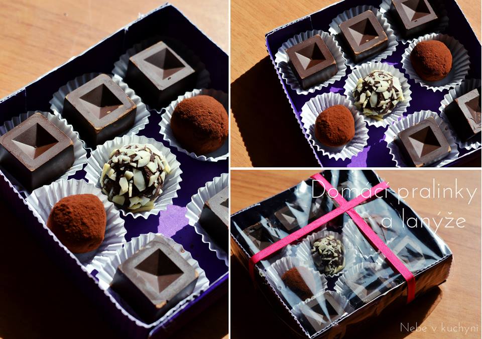 Domácí pralinky, čokoládové lanýže, domácí bonboniera | Nebe v kuchyni