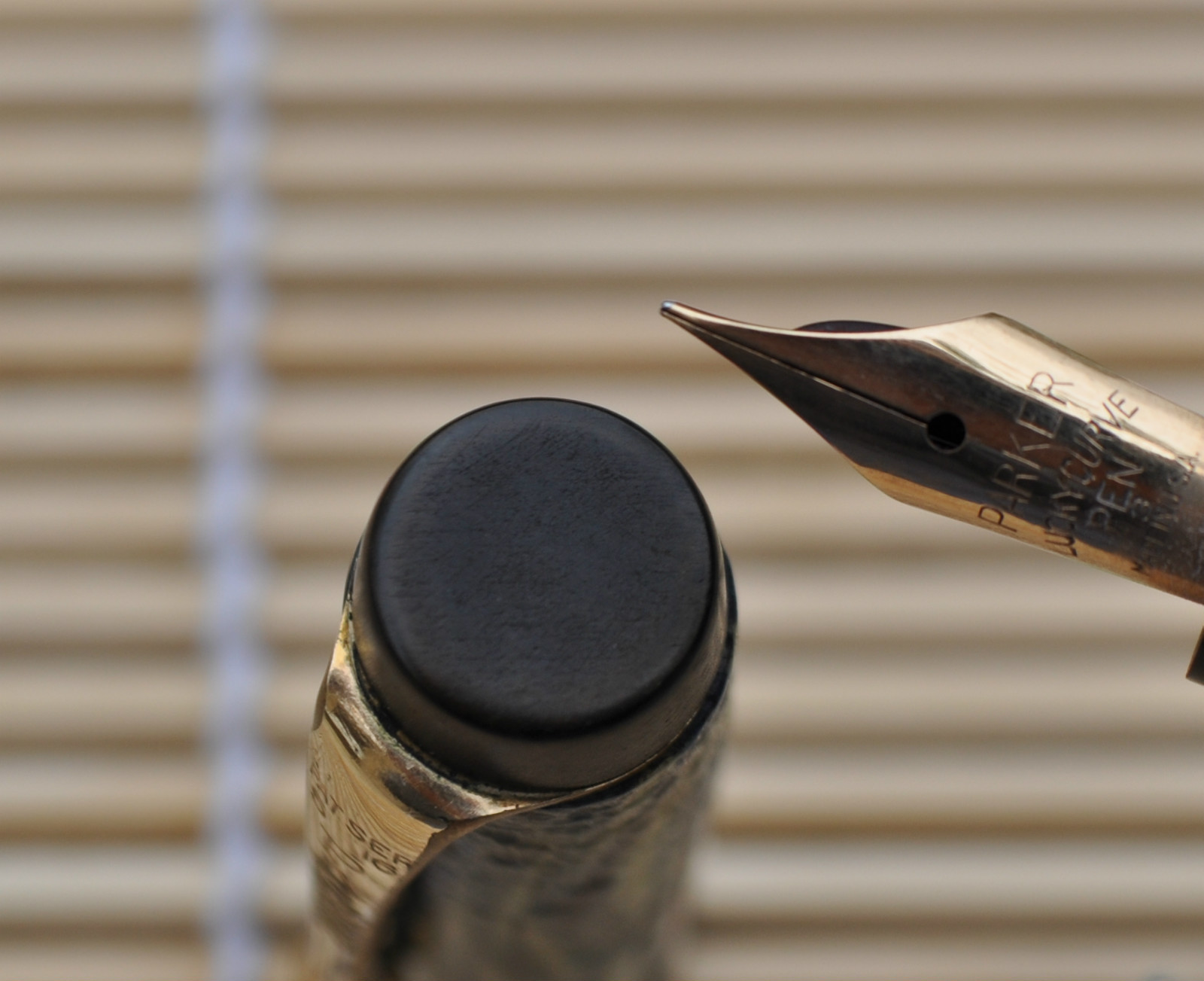 Redlands Pens: Parker Three-Fifty Modernistic True Blue Fountain Pen ...