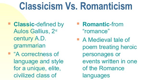 English Literature : Show the Difference between Romanticism and ...