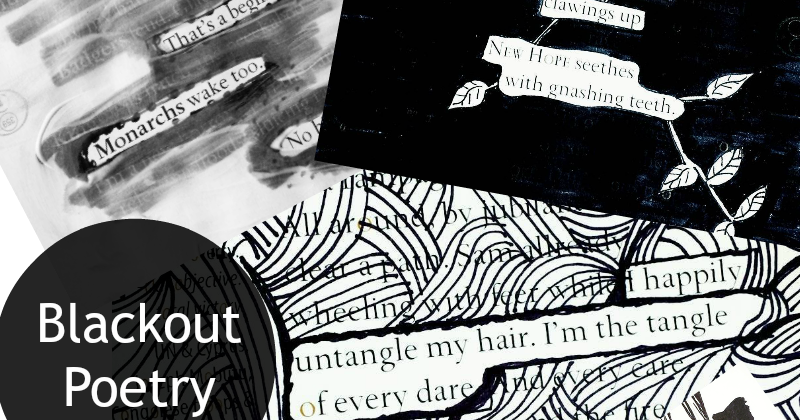 Blackout poetry - upcycling book pages with whimsy | the ReFab Diaries