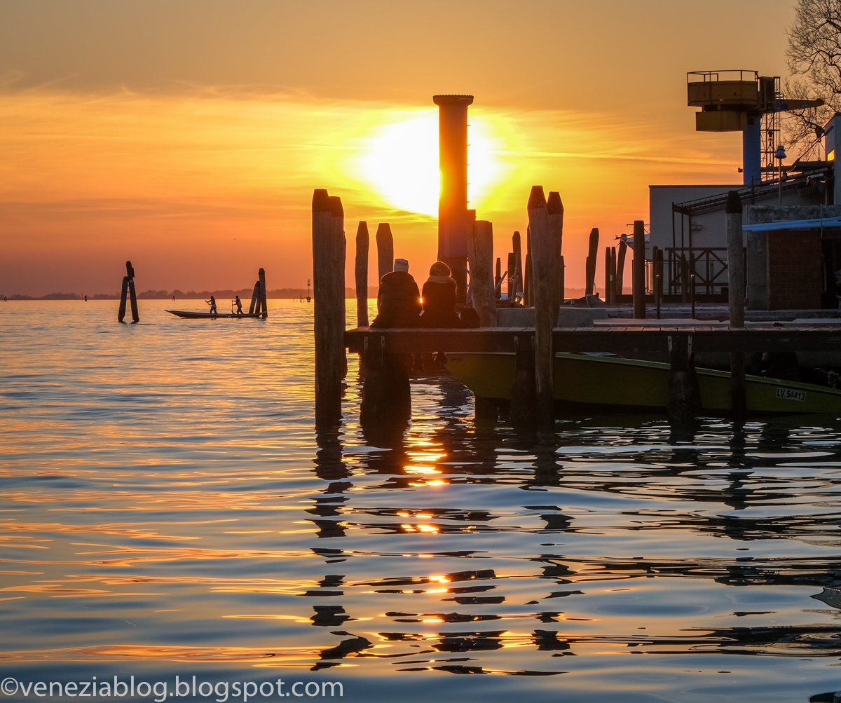 venezia blog: Sunset from a Dock in the South Lagoon