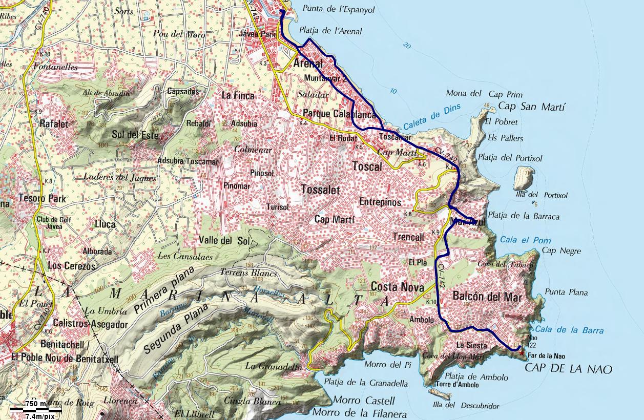 Por valles y montañas: Excursión X130: Cabo de la Nao
