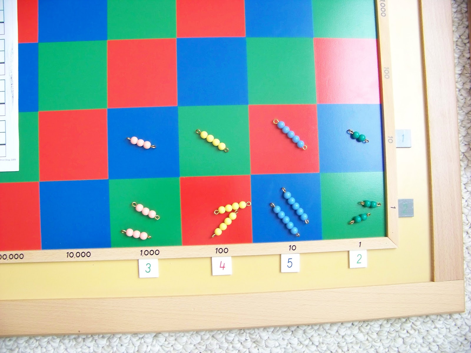 George Family - Montessori At Home: Checkerboard Multiplication - 2 ...