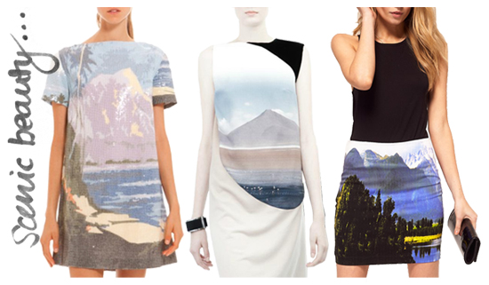 StyleJustEasier: Landscape print dress