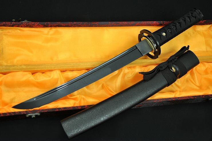 Tanto Katana Faca Afiada Aço Negro Espada Japonesa Aisi1060 - R$ 989,00 ...