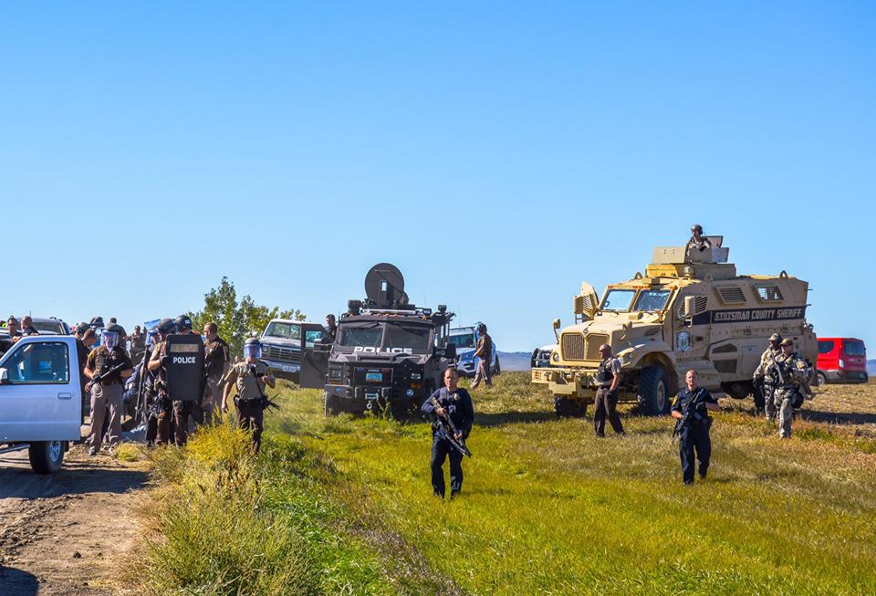 Censored News Police Beat Water Protectors With Batons Pepper Spray