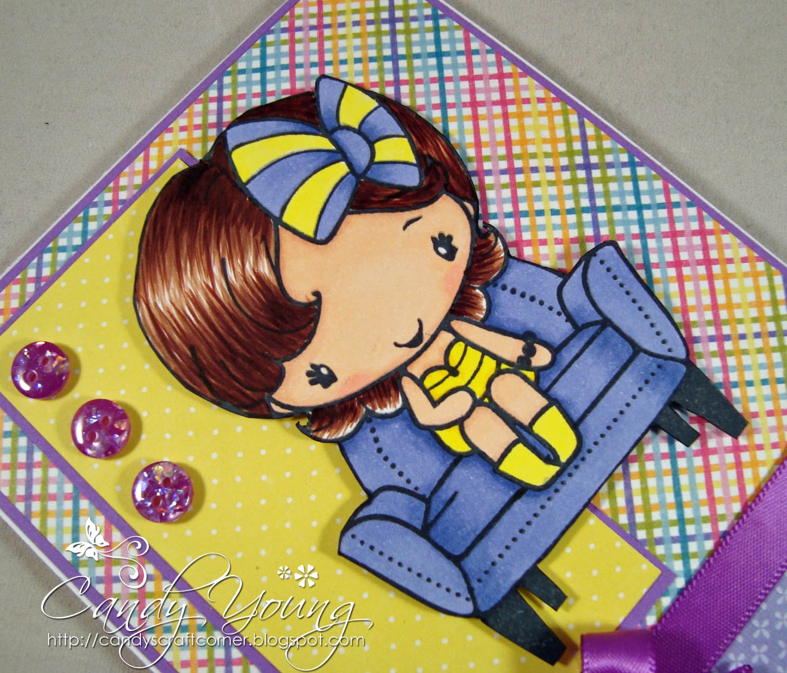 Candy's Craft Corner: She's a Sassy Lady-Sitting Wonderful