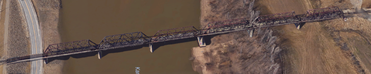 Industrial History: BNSF/Santa Fe+Rock Island Bridge over Kansas River ...
