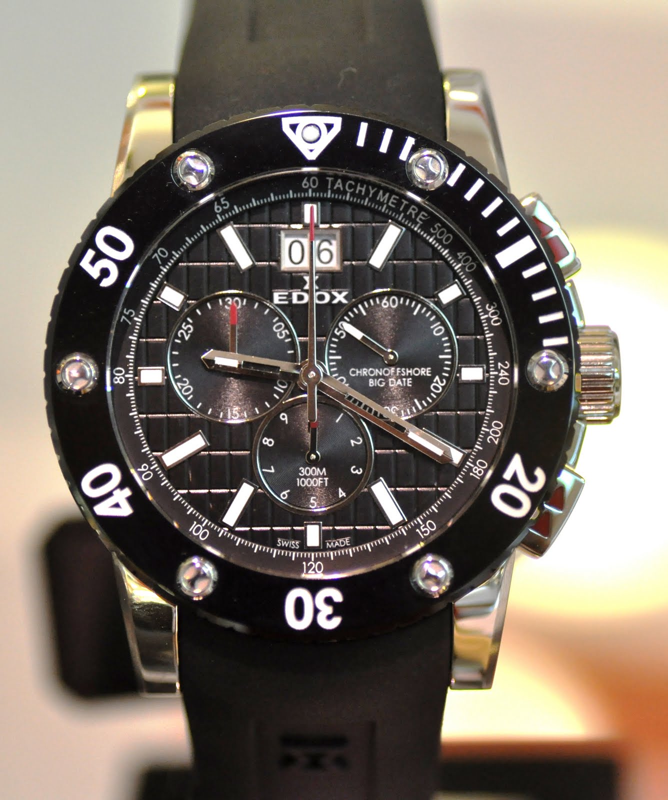 LT Watch Gallery: 282. NEW AUTHENTIC EDOX CLASS 1 CHRONOGRAPH BIG DATE ...