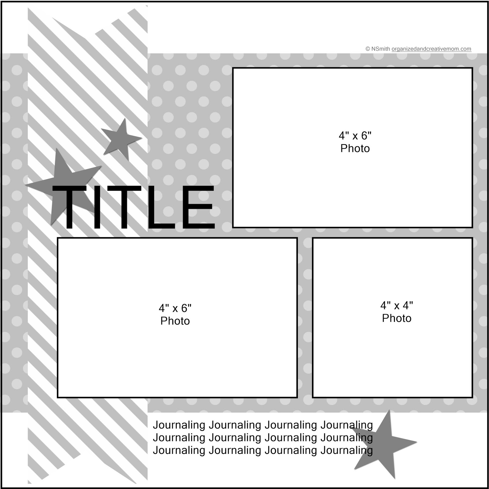 Scrapbook Page Layout Sketches