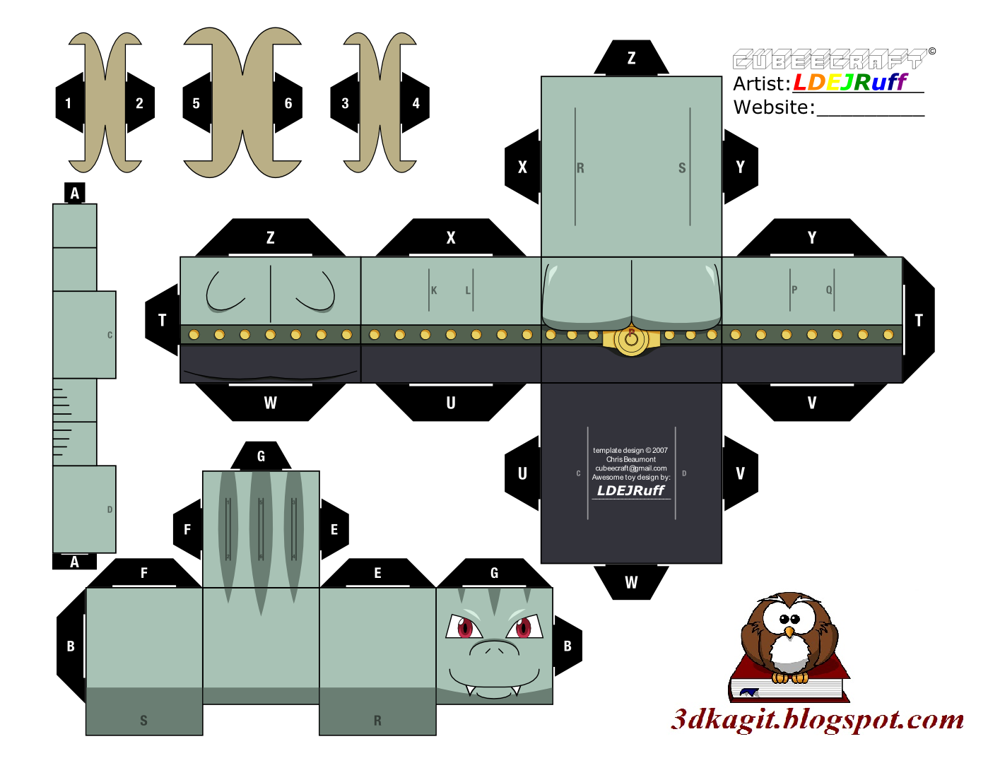 Machoke CubeCraft | 3D Kağıt Maket Sanatı