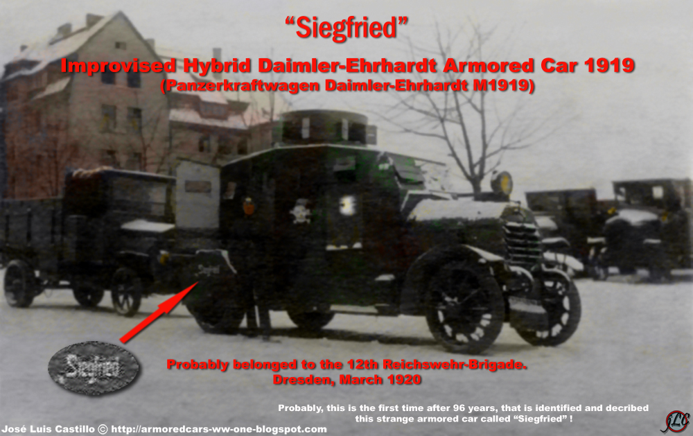 Armored Cars in the WWI: 'Siegfried' Improvised Daimler-Ehrhardt ...