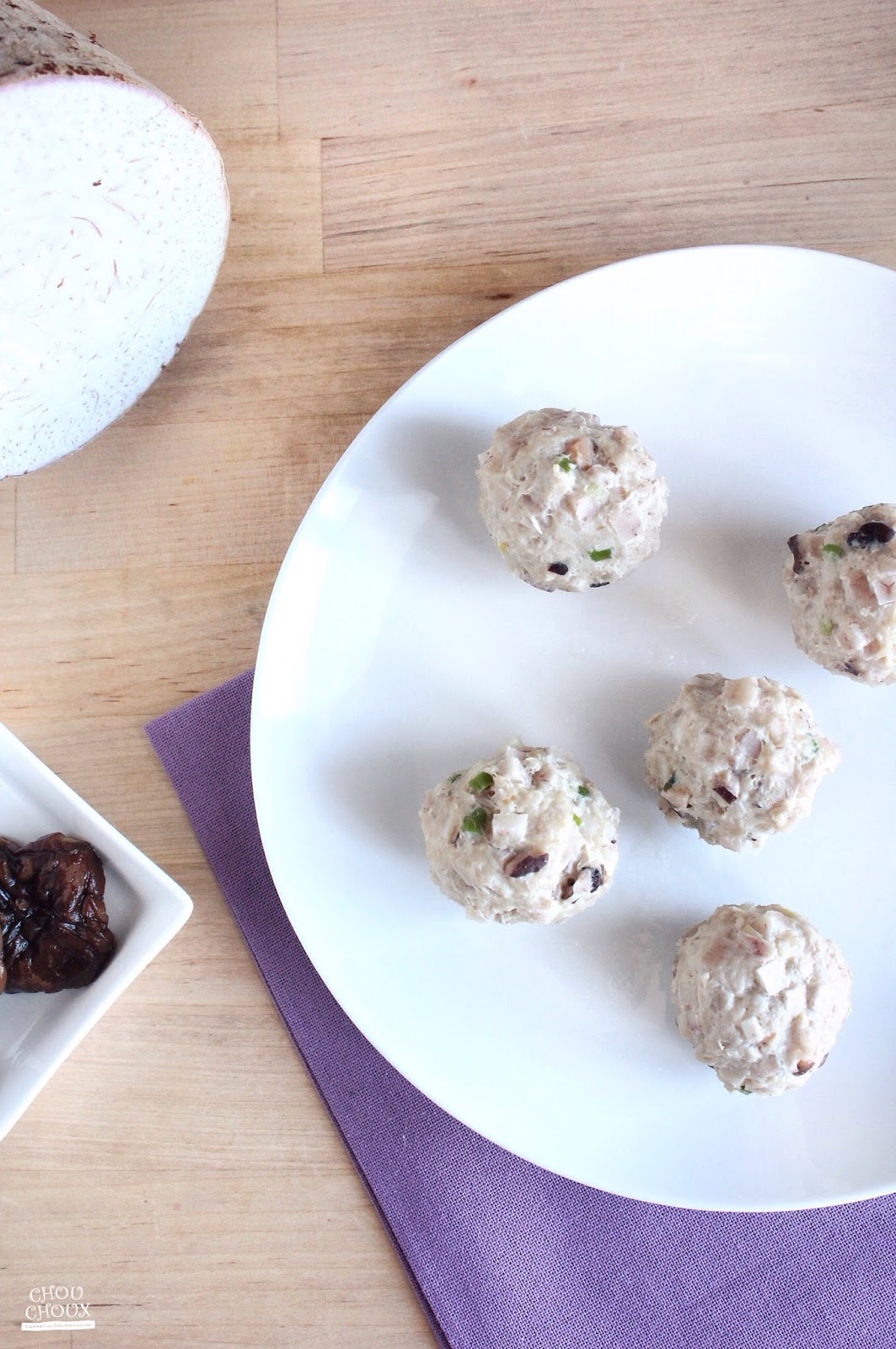 My Chouchoux: Chicken-Taro Meatballs 香芋雞肉丸
